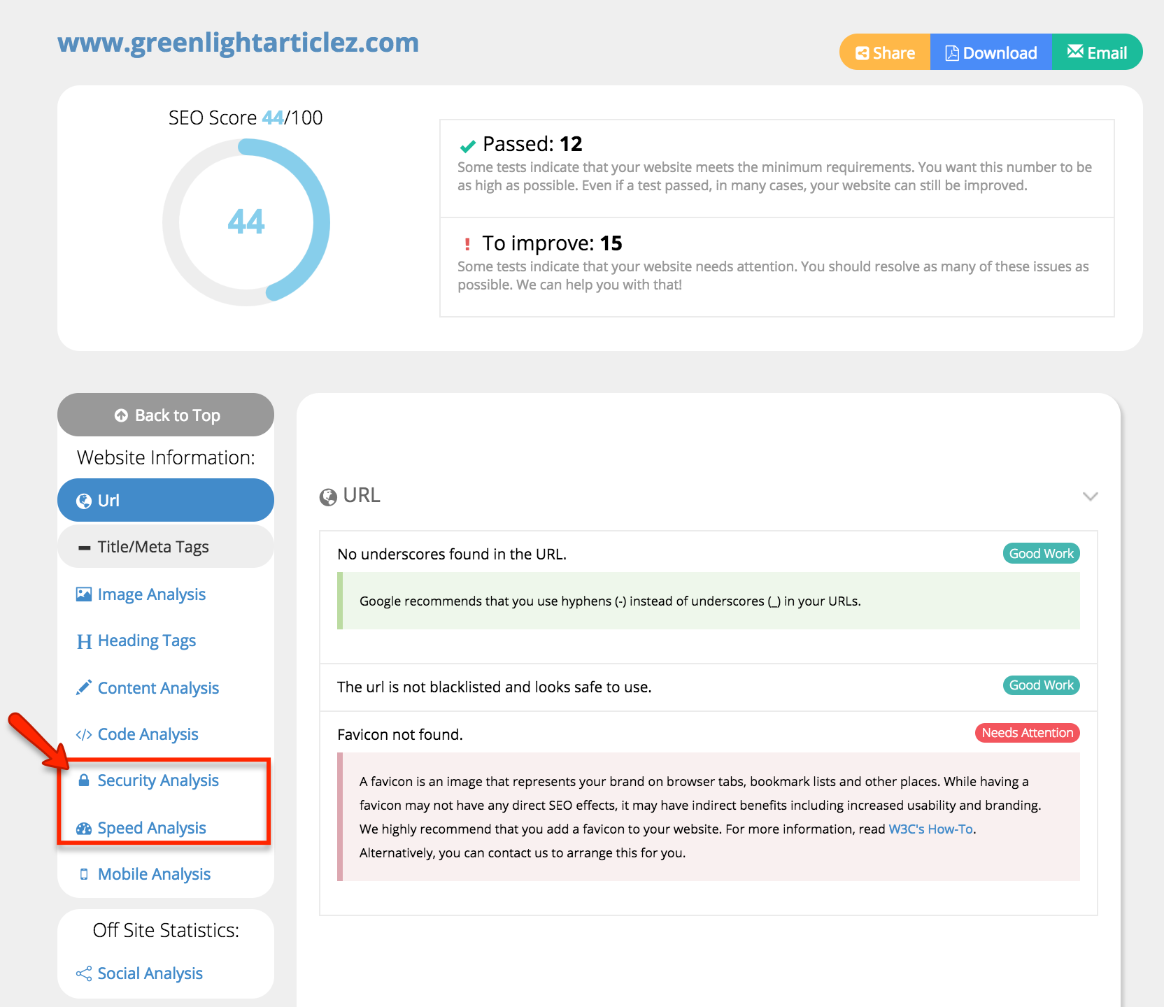 Site Auditor: Security and Speed Analysis for comprehensive site ...